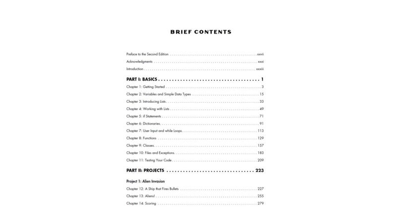 Python Crash Course A Hands-on, Project Based Introduction to ...