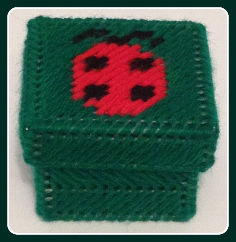 PATTERN: Ladybug Trinket Box in Plastic Canvas - PATTERN ONLY - Etsy