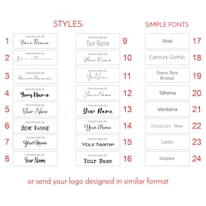 Custom White Satin Labels. Personalized Labels. Garment Labels. Care ...