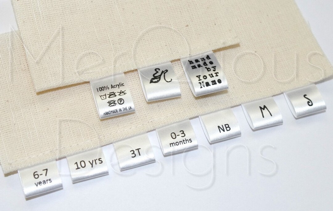 Custom Printed Sizes on White Satin Ribbon Custom Sizing Label Ribbon 5 ...