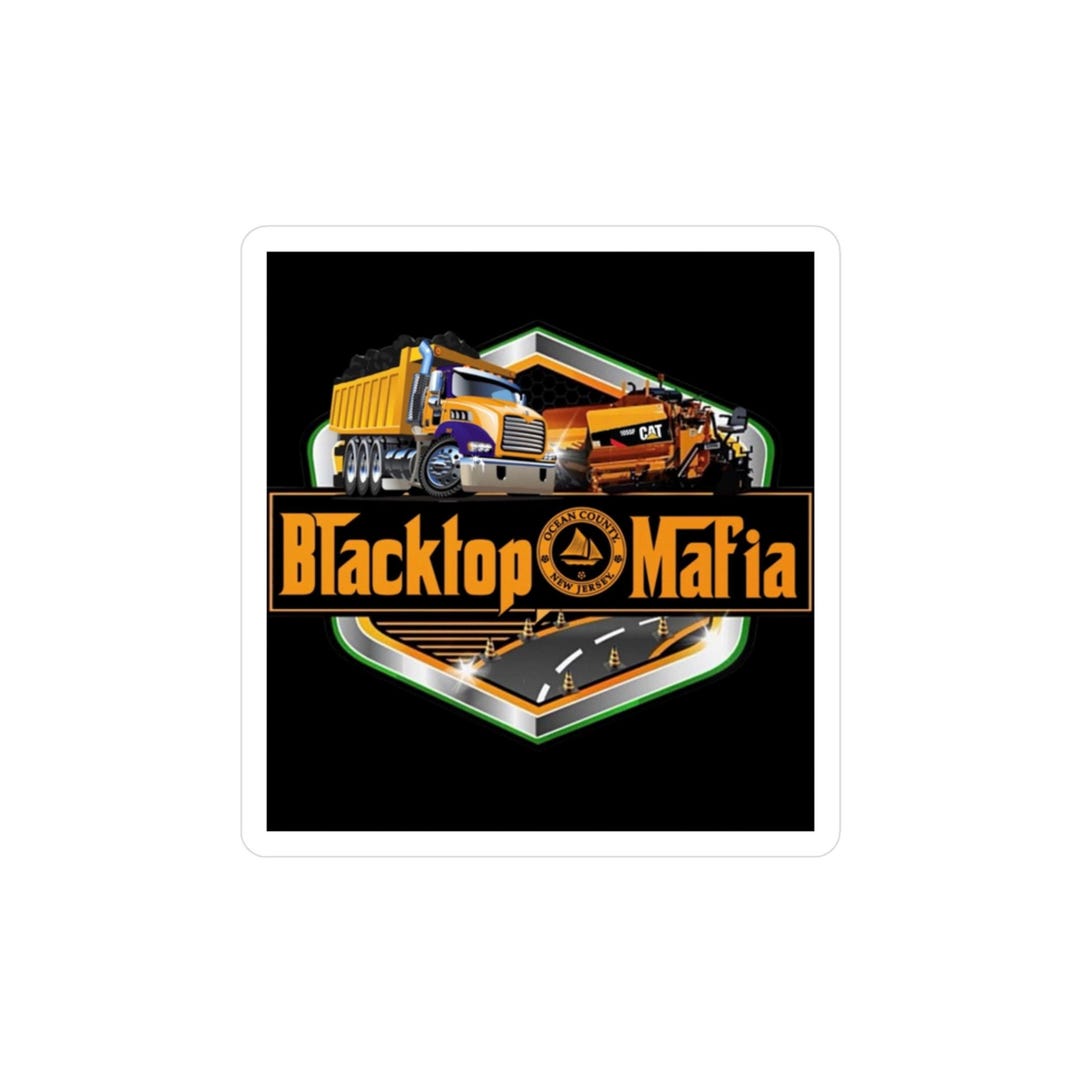Blacktop Mafia Logo Sticker | Kiss-cut Vinyl Decal, Truck & Paving ...