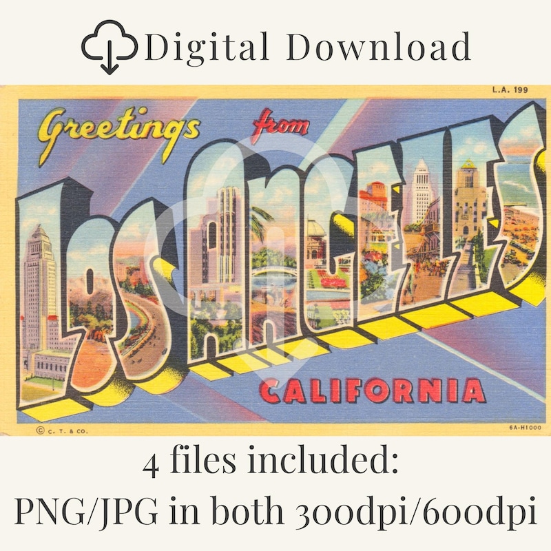 Scan of California - Etsy