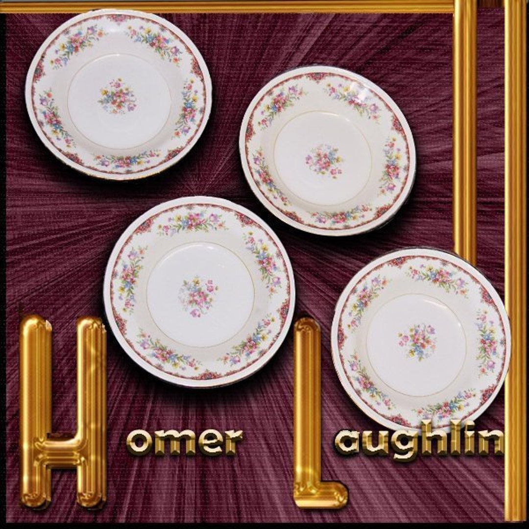 Homer Laughlin Set of Four 9" Bowls/small Serving Dishes - Etsy