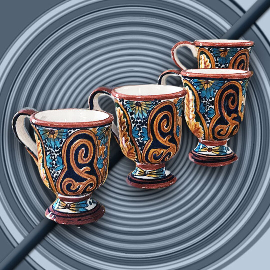 World Bazaar Mugs; Set of Four-10 Oz. Never Used. - Etsy