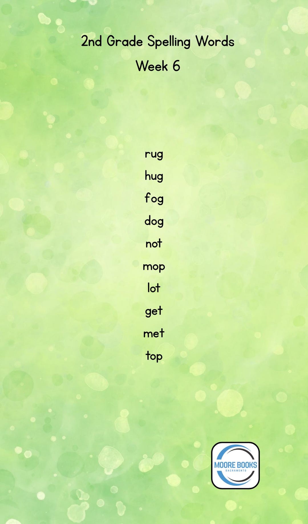 2nd Grade Spelling Lists - Printable! - Etsy