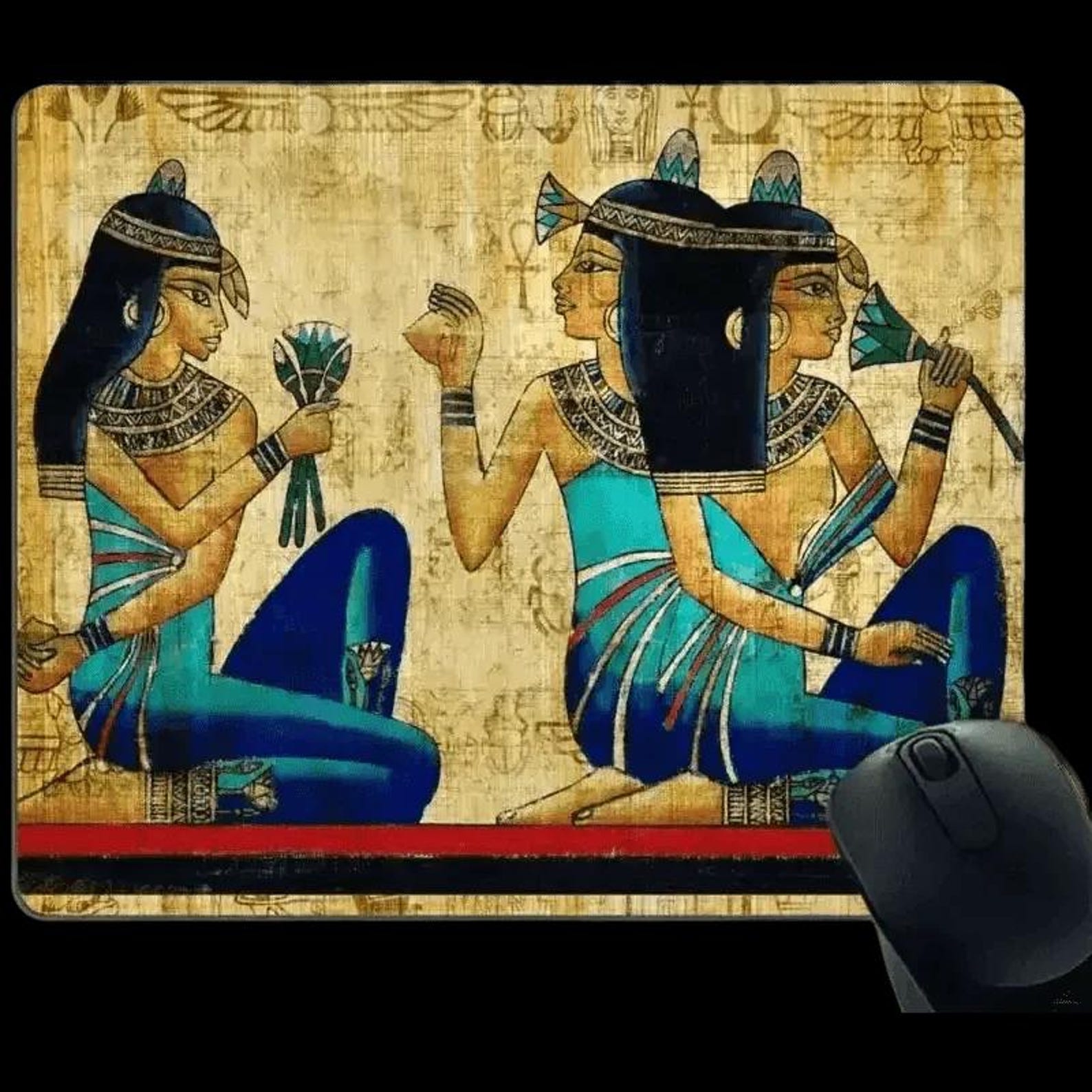 Vintage Egyptian Gaming Mouse Pad: Ancient Pharaoh Design - Etsy