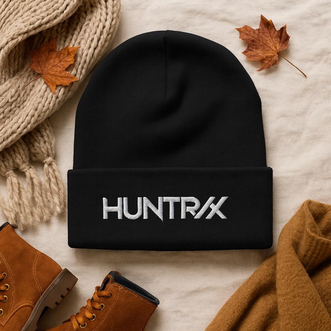 Huntrix K-pop Demon Hunters Inspired Embroidered Cuffed Beanie Hat - Etsy