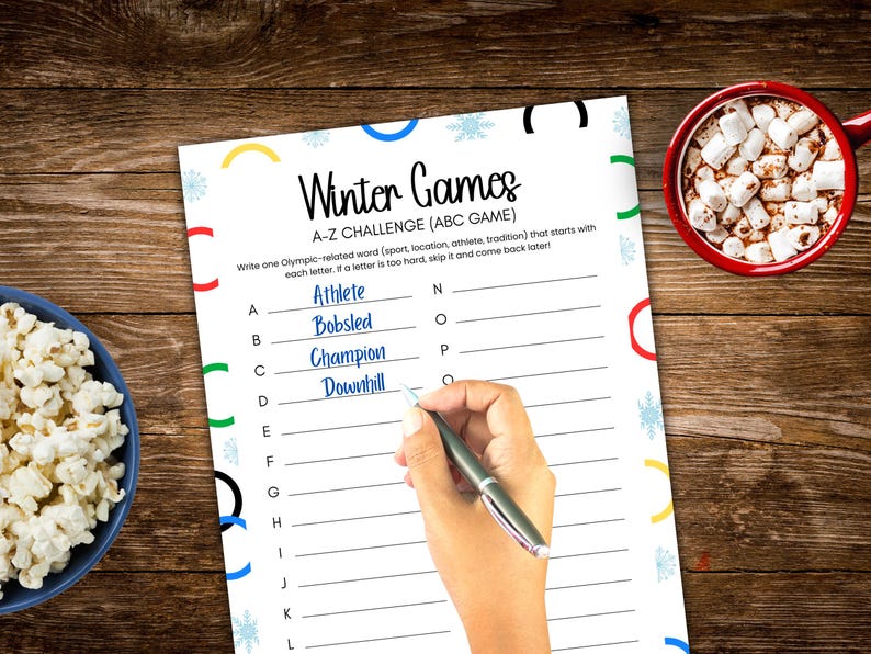 Printable 2026 Winter Games Activity Bundle for Classrooms, Families ...