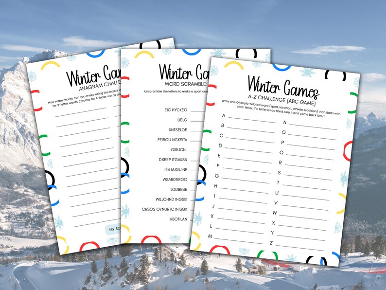 Printable 2026 Winter Games Activity Bundle for Classrooms, Families ...