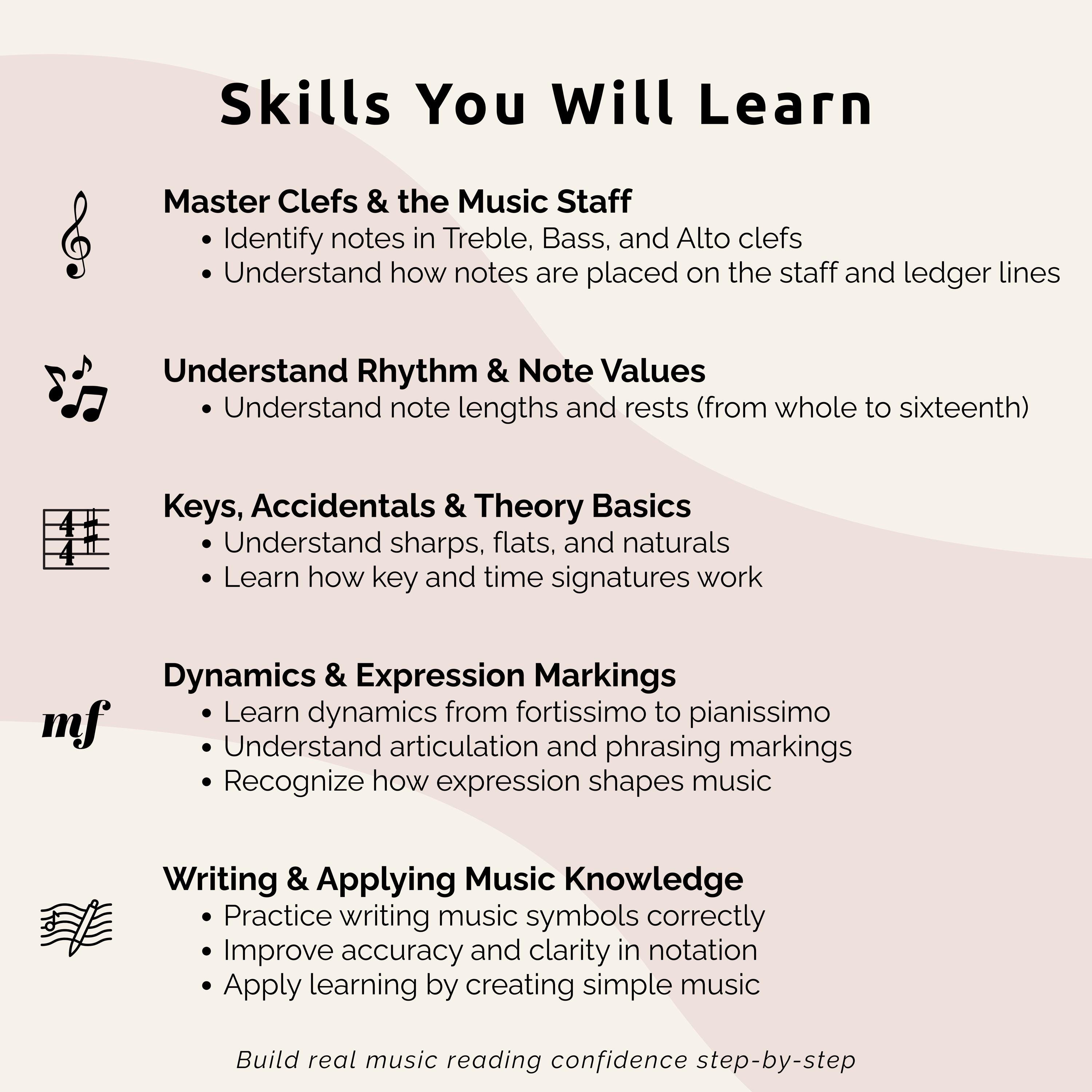Beginner Music Theory Workbook, Learn Notes, Rhythm, Key Signatures (70 ...