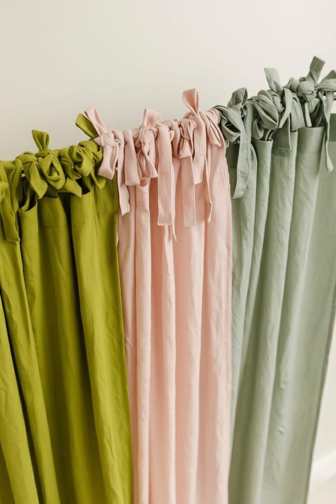 Linen Curtains | Tie Top Curtains | Linen Drapes | Linen Treatment ...