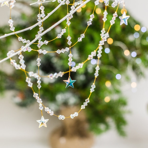 Bead Garland on String - Etsy UK