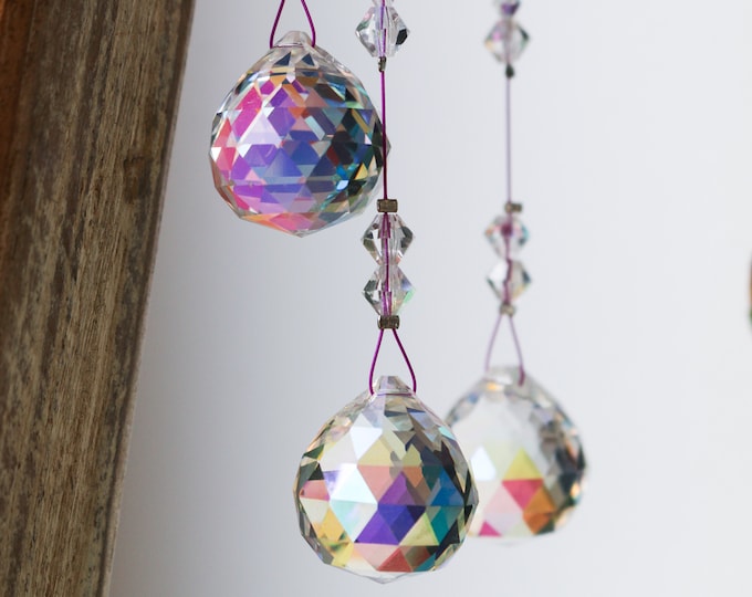 Stunning Crystal Suncatcher Made With Swarovski's 30mm Crystal Ball and ...