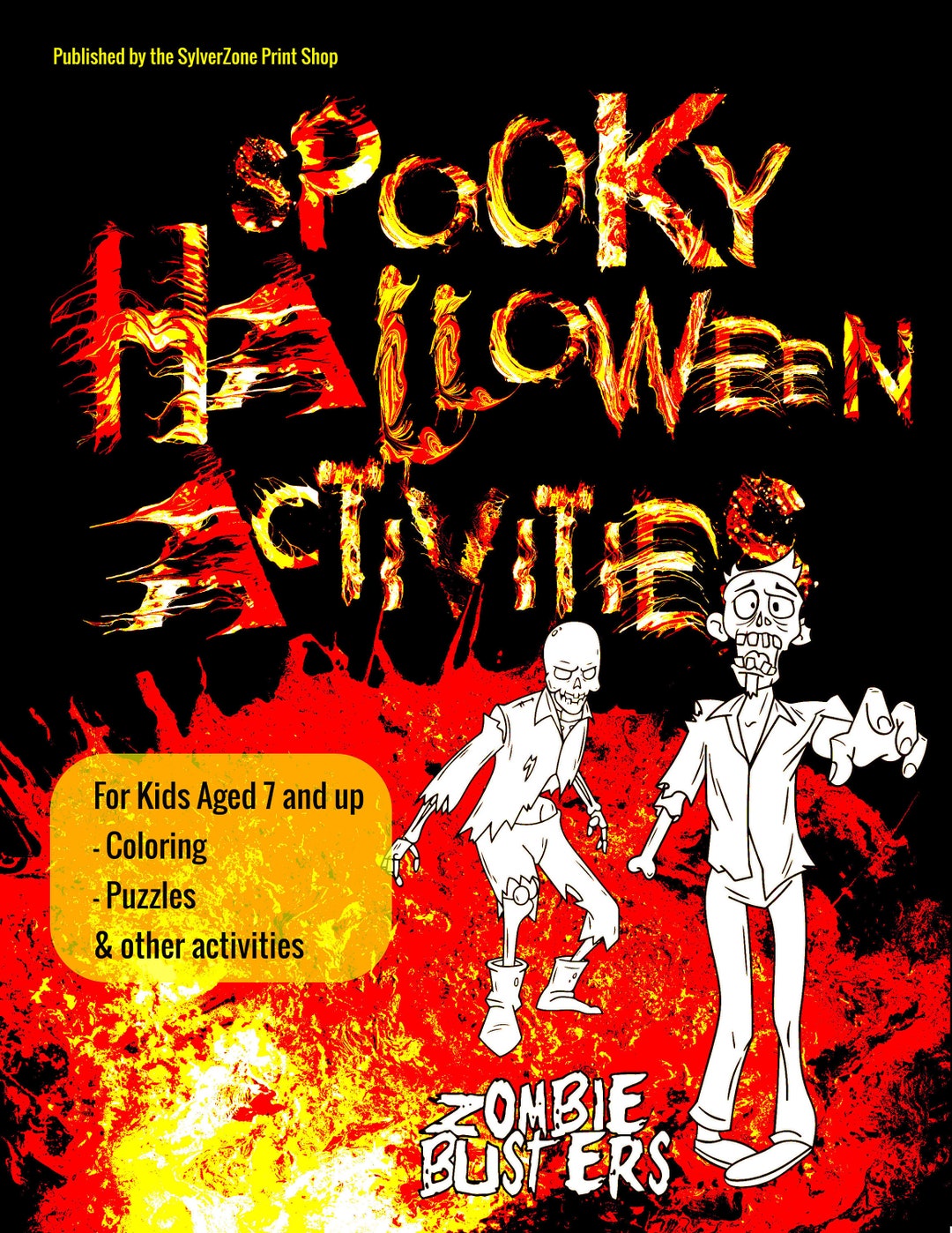 Spooky Halloween Activities for Kids, Instant Digital Download, Puzzles ...