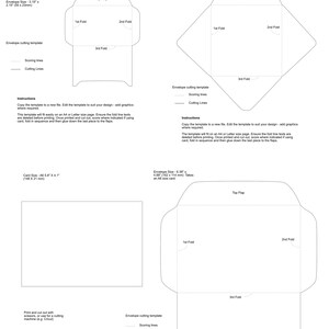 Design Your Own Envelopes With This Instant Digital Download Template ...
