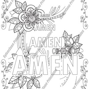 The Lord's Prayer, Coloring for Adults and Young People, Instant ...