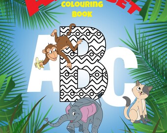 Printable Animal Alphabet Colouring Book; Pre-school; Nursery; Primary ...