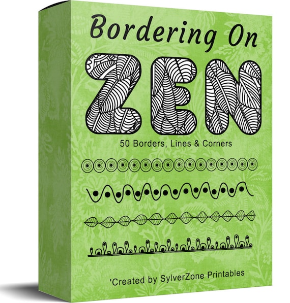 50 Stunning Zentangle Inspired Borders to add a little flair | Etsy