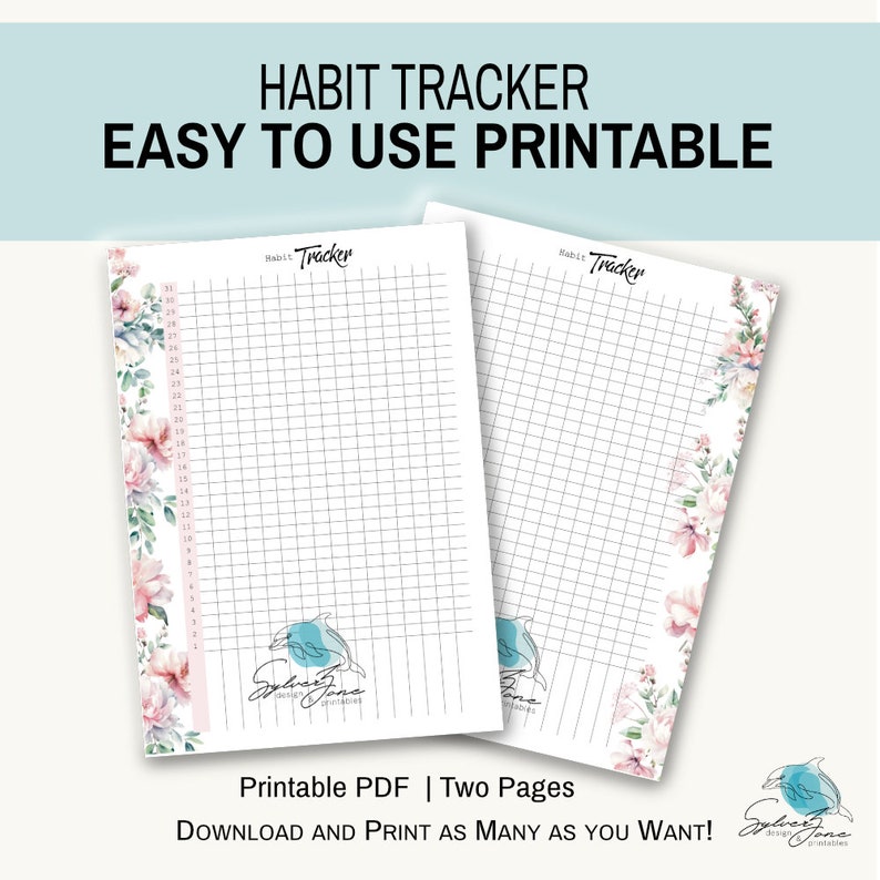 Nature Inspired Habit Tracker - Printable PDF for Instant Download ...