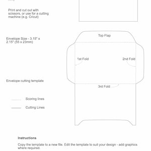 Design Your Own Envelopes With This Instant Digital Download Template ...