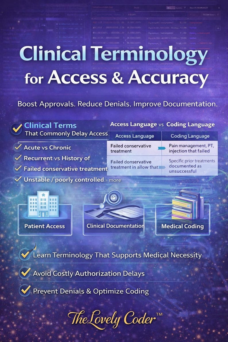 Clinical Terminology for Access & Accuracy Guide - Etsy