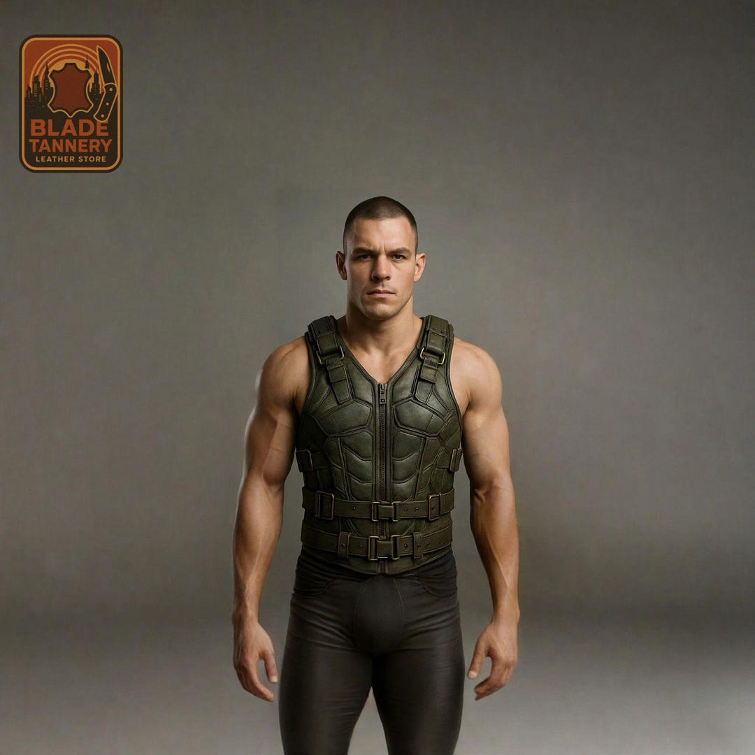 Bane Inspired Leather Utility Vest| Bane Inspired Vest for Cosplays - Etsy