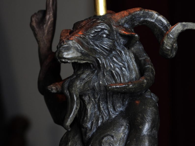 Baphomet Satanic Ritual Oil Lamp - Etsy