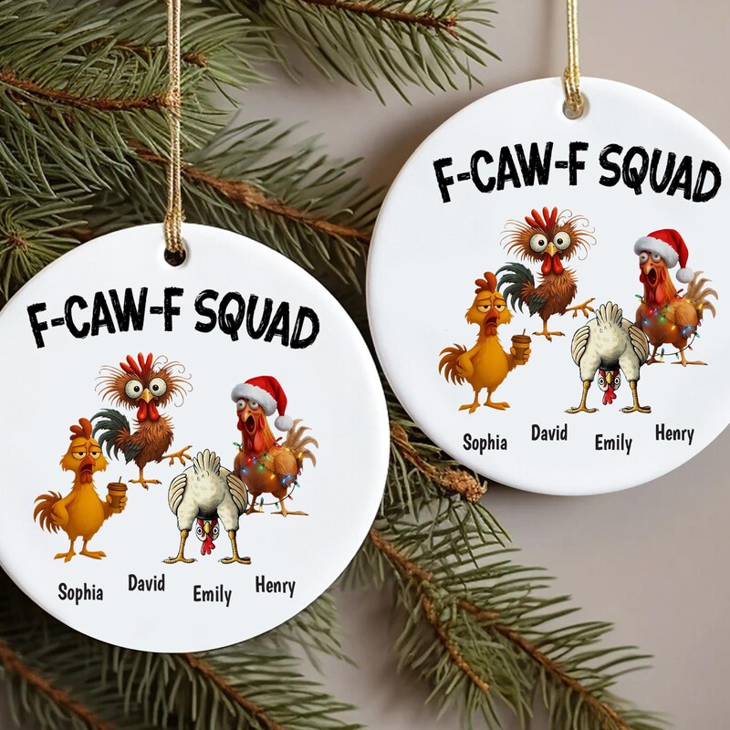 F Caw F Squad Ornament - Etsy