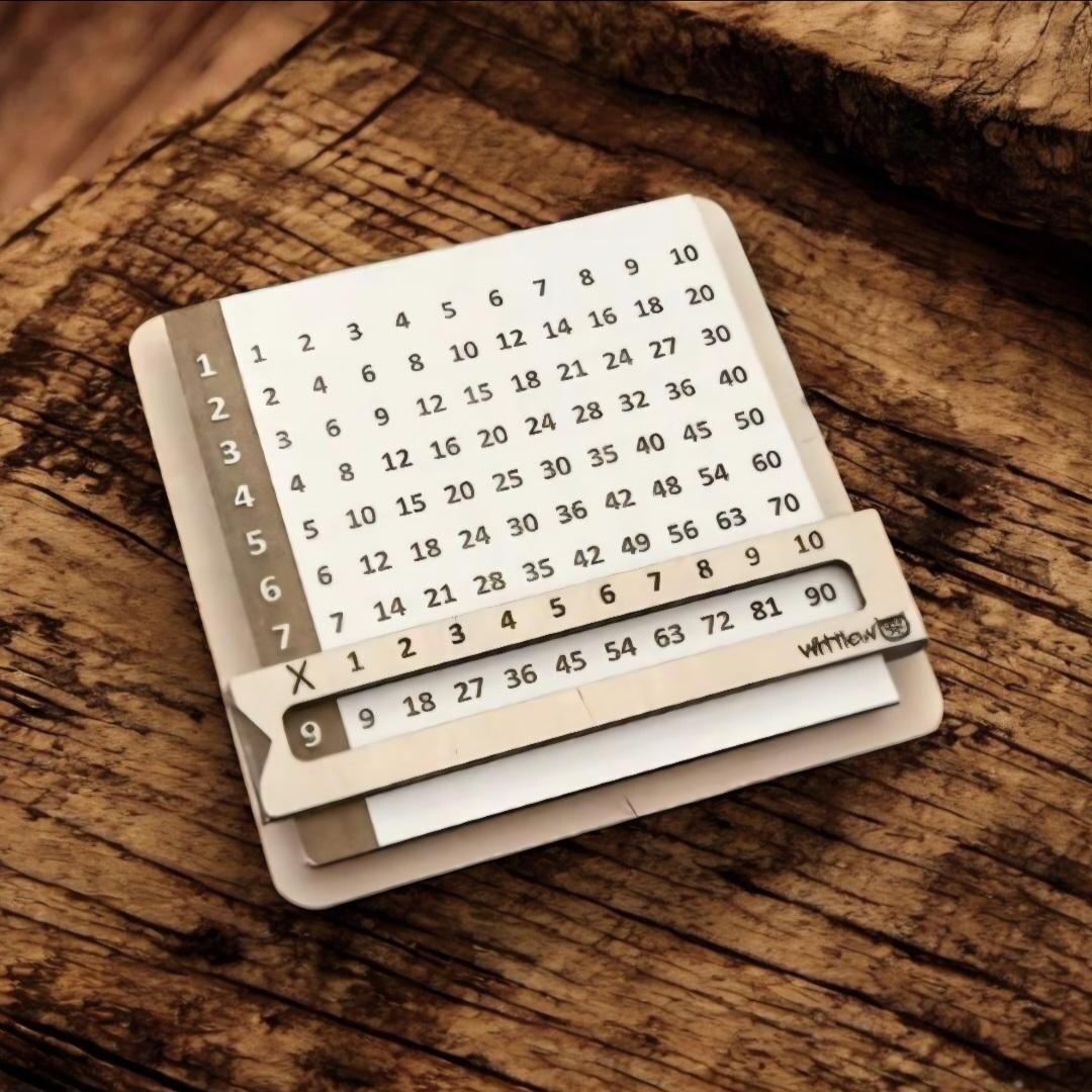 Wooden Multiplication Table With Slider • Montessori Math Toy for Kids ...