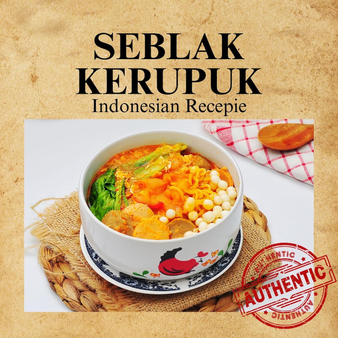 Seblak (indonesian Chewy Spicy Soup) - Indonesian Authentic Recepie - Etsy