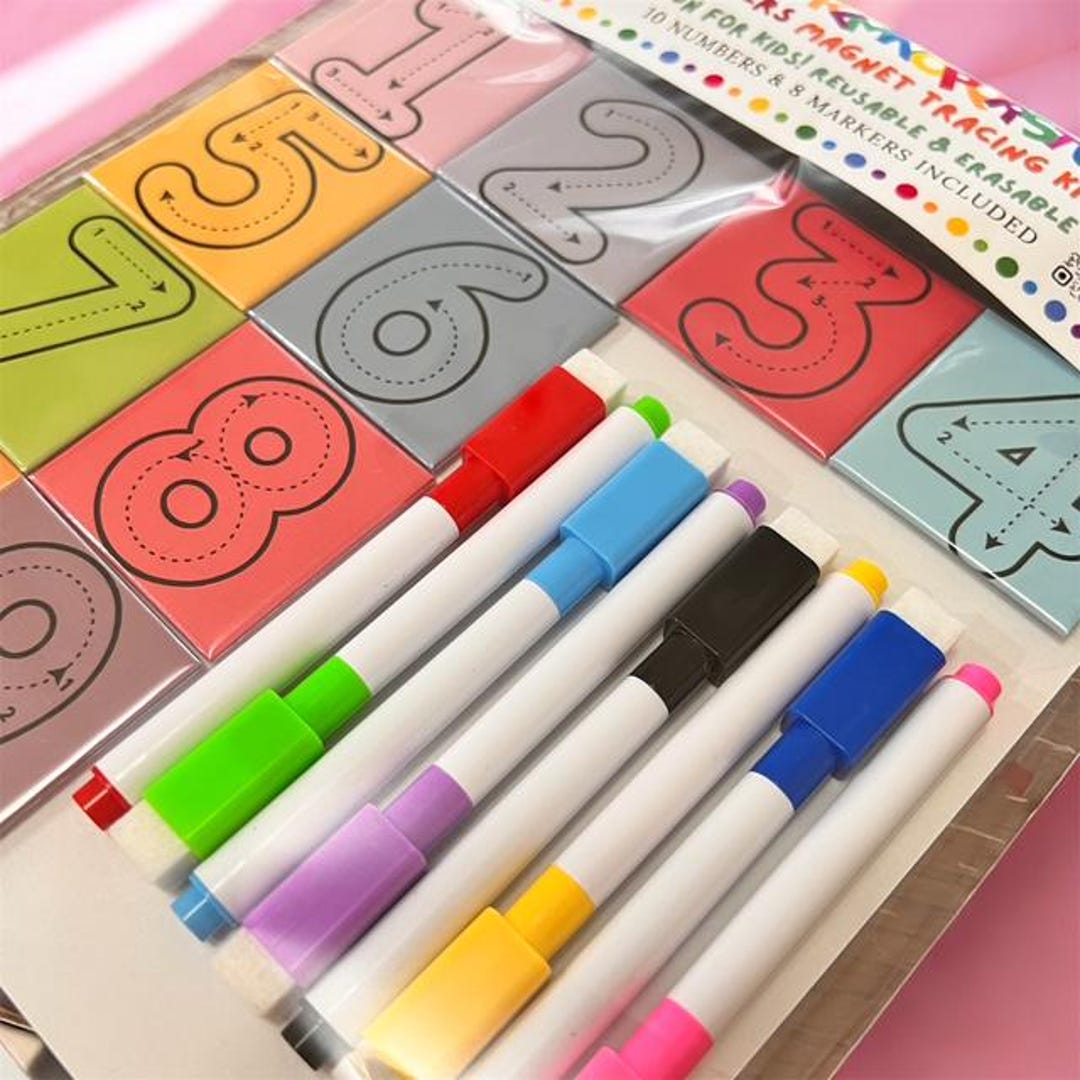 Erasable Counting Practice Kit • Number Formation Learning Square ...