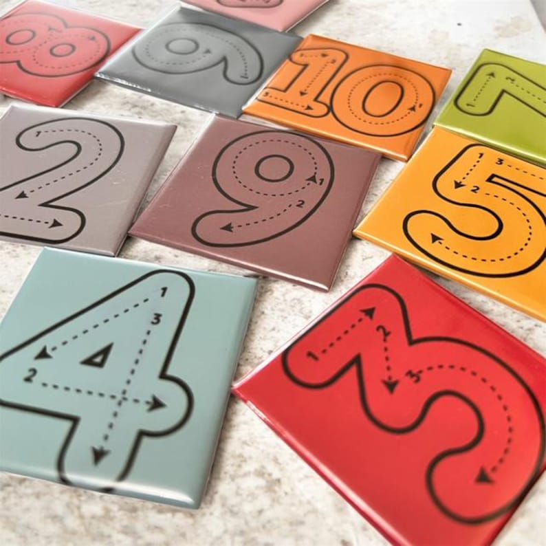 Erasable Counting Practice Kit • Number Formation Learning Square ...