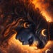 Fiery Lord Shiva Wall Art | Mahadev Side Profile | Cosmic Shiva Hindu ...