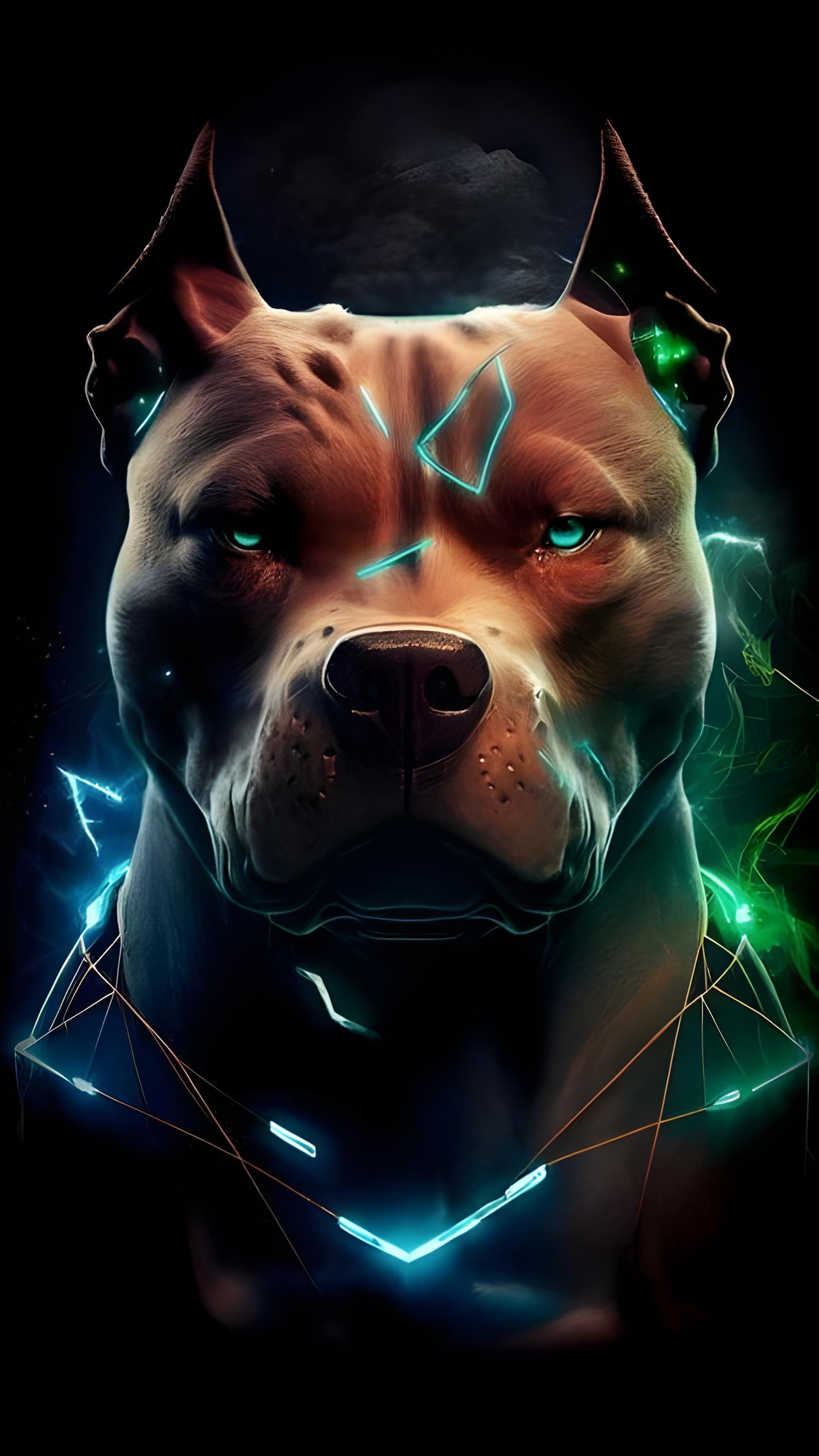 Pitbull Dog| Wall Art - Home Decor Plastic Print Canvas - Etsy