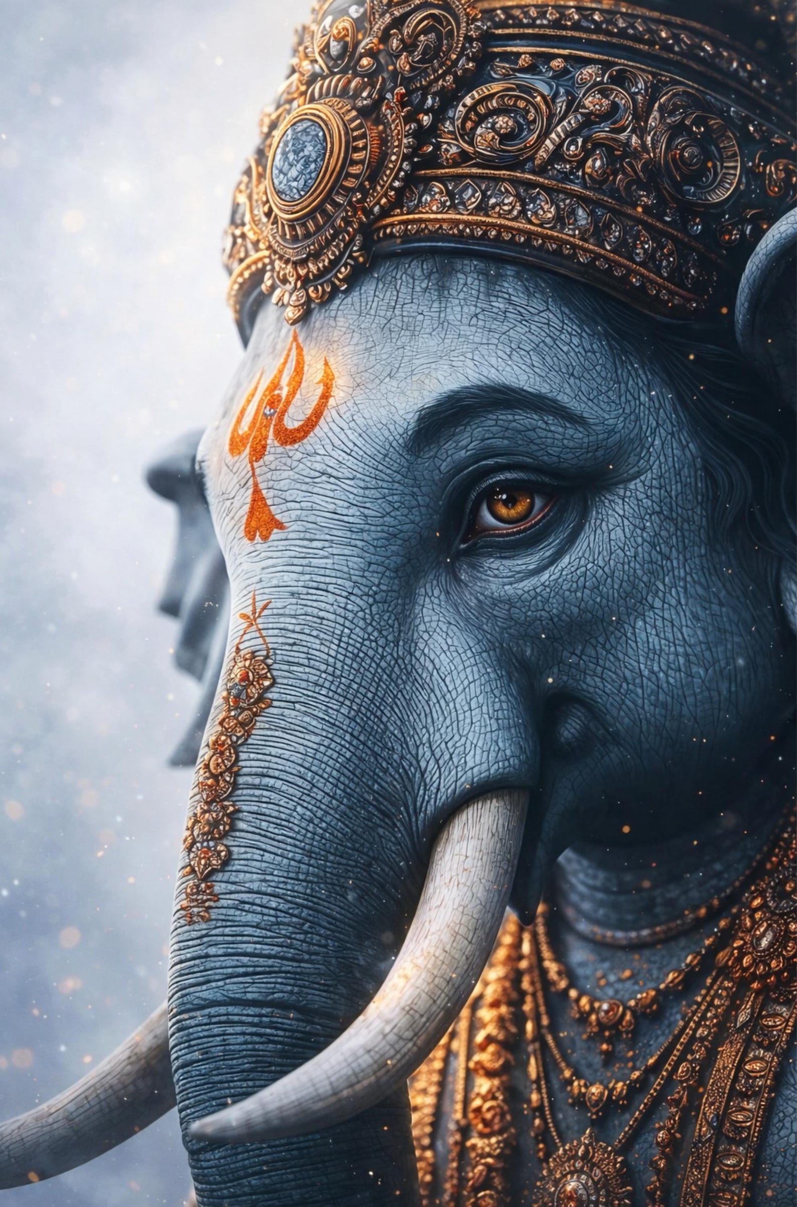 Lord Ganesha Wall Art | Ganpati Bappa Hindu Spiritual Artwork for Home ...