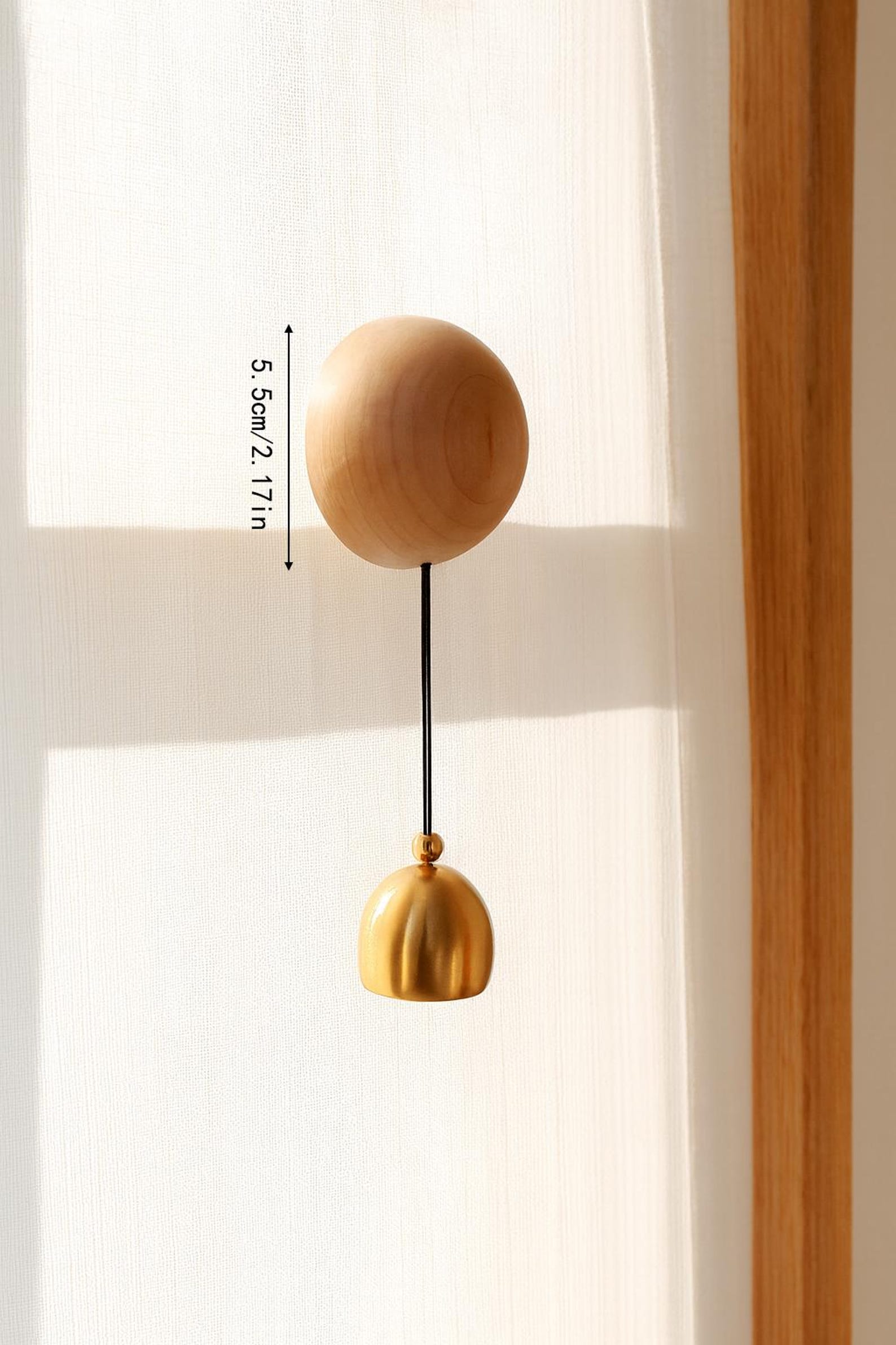 Handmade Round Ball Doorbell: Magnetic Entry Chime, Rustic Home Decor ...