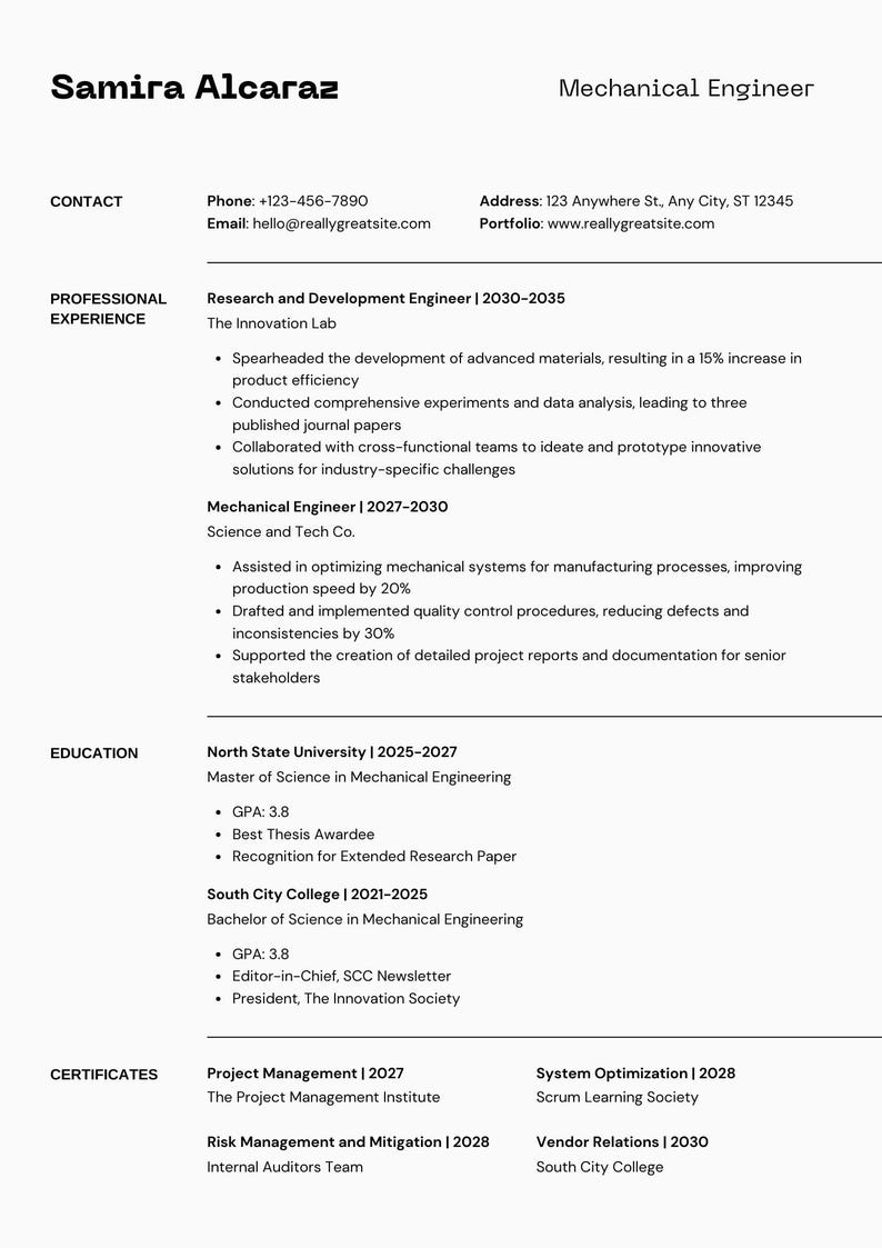 Editable Modern CV TEMPLATE for Microsoft Word Professional Resume ...