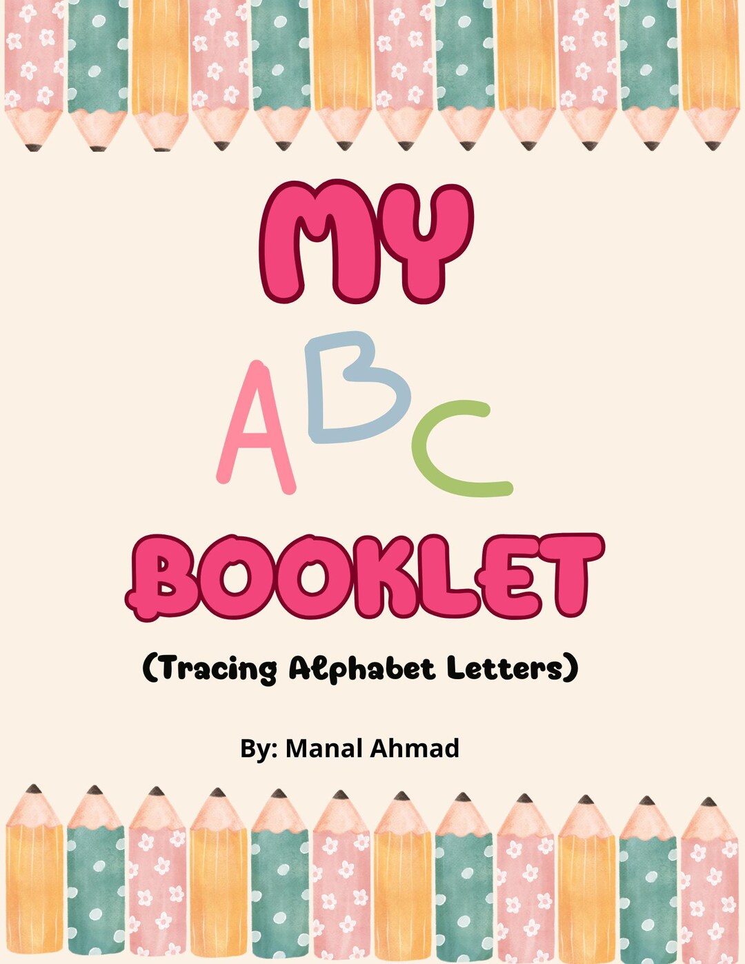Alphabet Tracing Workbook A-Z | Printable PDF | - Etsy