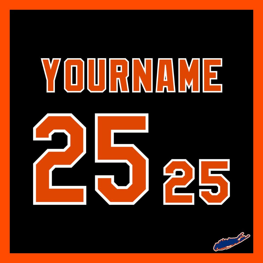 Baltimore Orioles Custom Lettering Kit for 1993-94 Black Jersey - Etsy