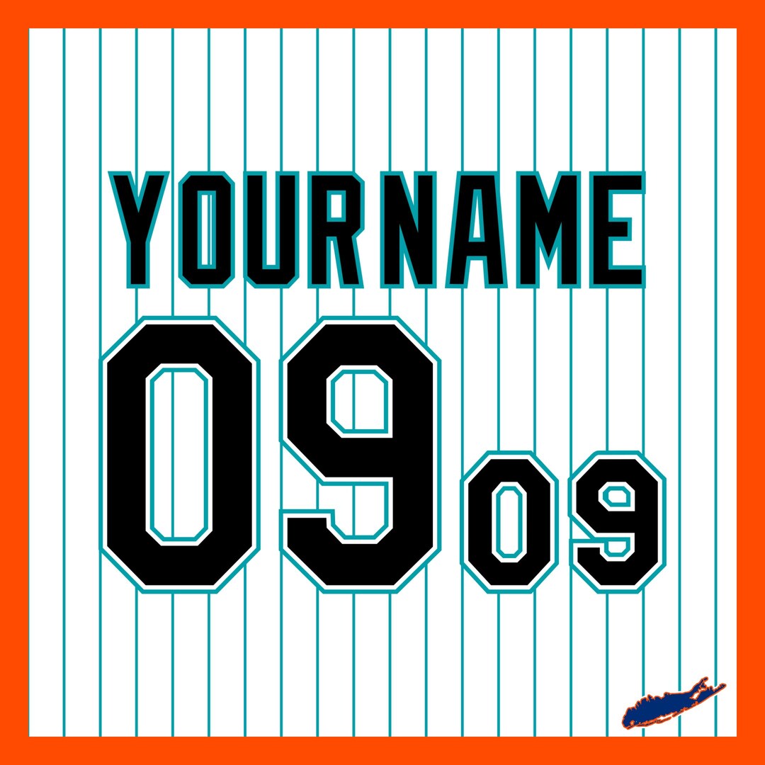Florida Marlins Custom Lettering Kit for 1993-2002 Jersey - Etsy