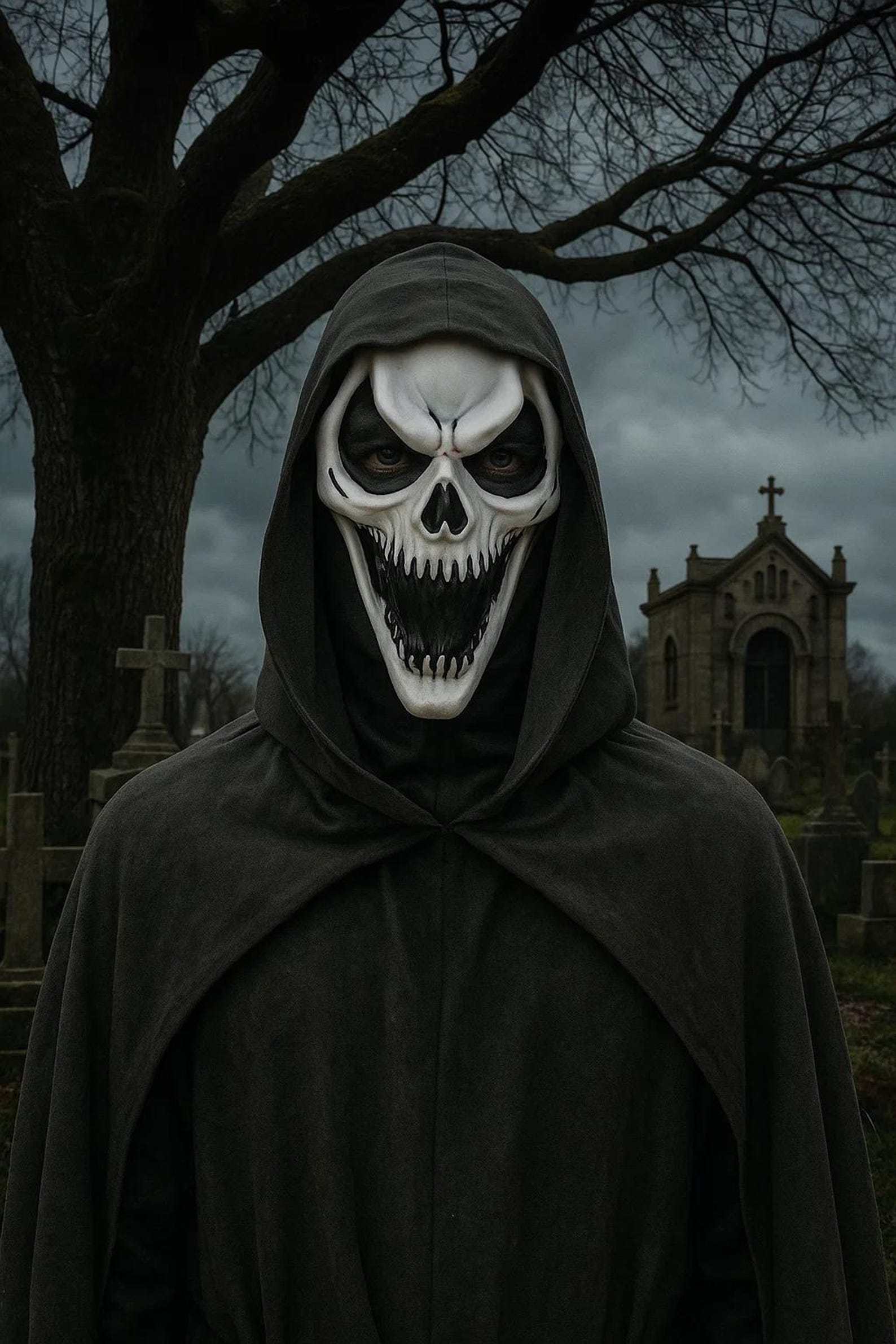 Scream Ghost Face Mask: Handmade Latex Fanged Horror Costume - Etsy