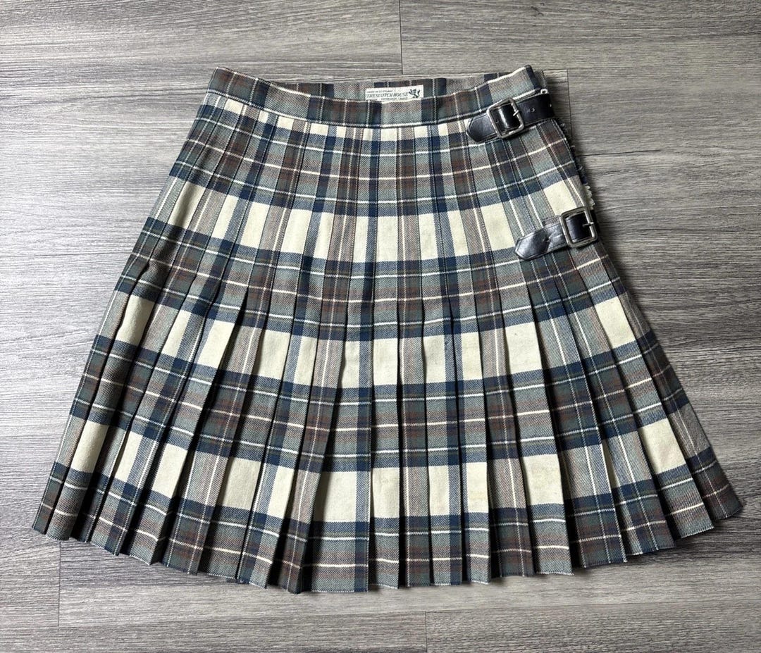 Scottish Clan Tartan Maxi Skirt for Women: Highland Pleated Skirt ...