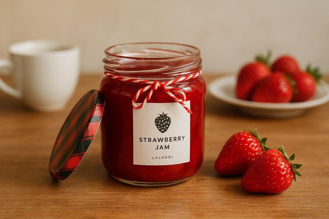 Handmade Strawberry Jam Candle - Kitchen Decor Gift, Soy Candle - Etsy