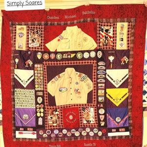 Boy Scout or Cub Scout Memory Quilt Custom Made - Etsy Canada