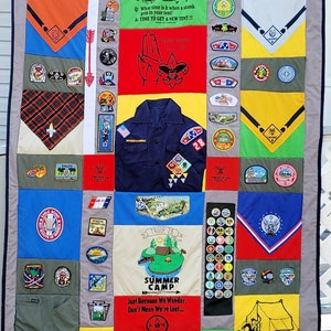 Boy Scout or Cub Scout Memory Quilt Custom Made - Etsy Canada