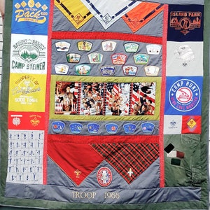 Boy Scout or Cub Scout Memory Quilt Custom Made - Etsy Canada