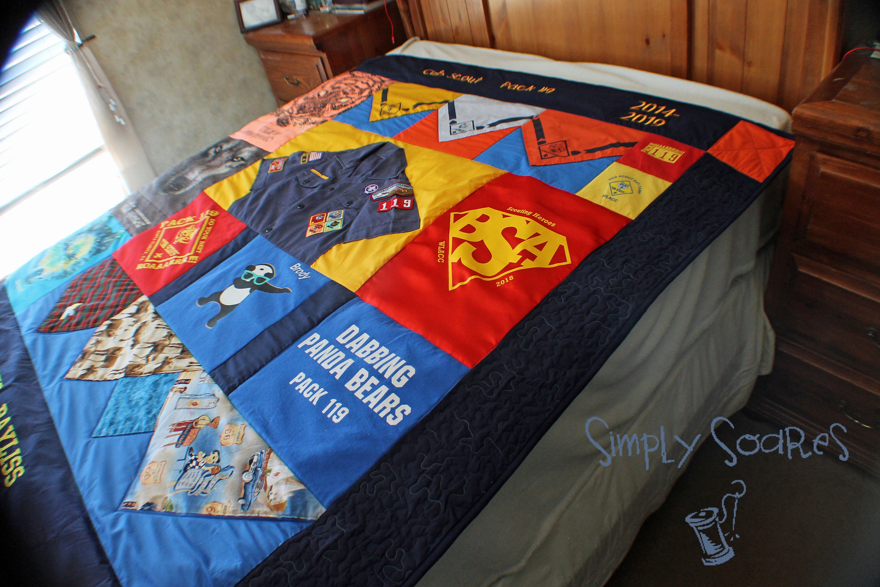 Boy Scout or Cub Scout Memory Quilt Custom Made - Etsy Canada