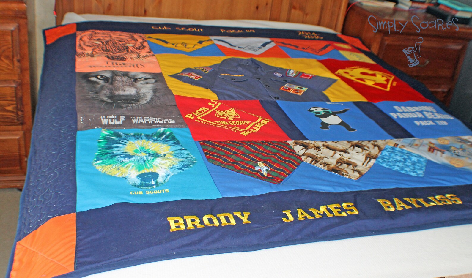 Boy Scout or Cub Scout Memory Quilt Custom Made - Etsy Canada