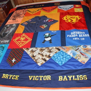 Boy Scout or Cub Scout Memory Quilt Custom Made - Etsy Canada