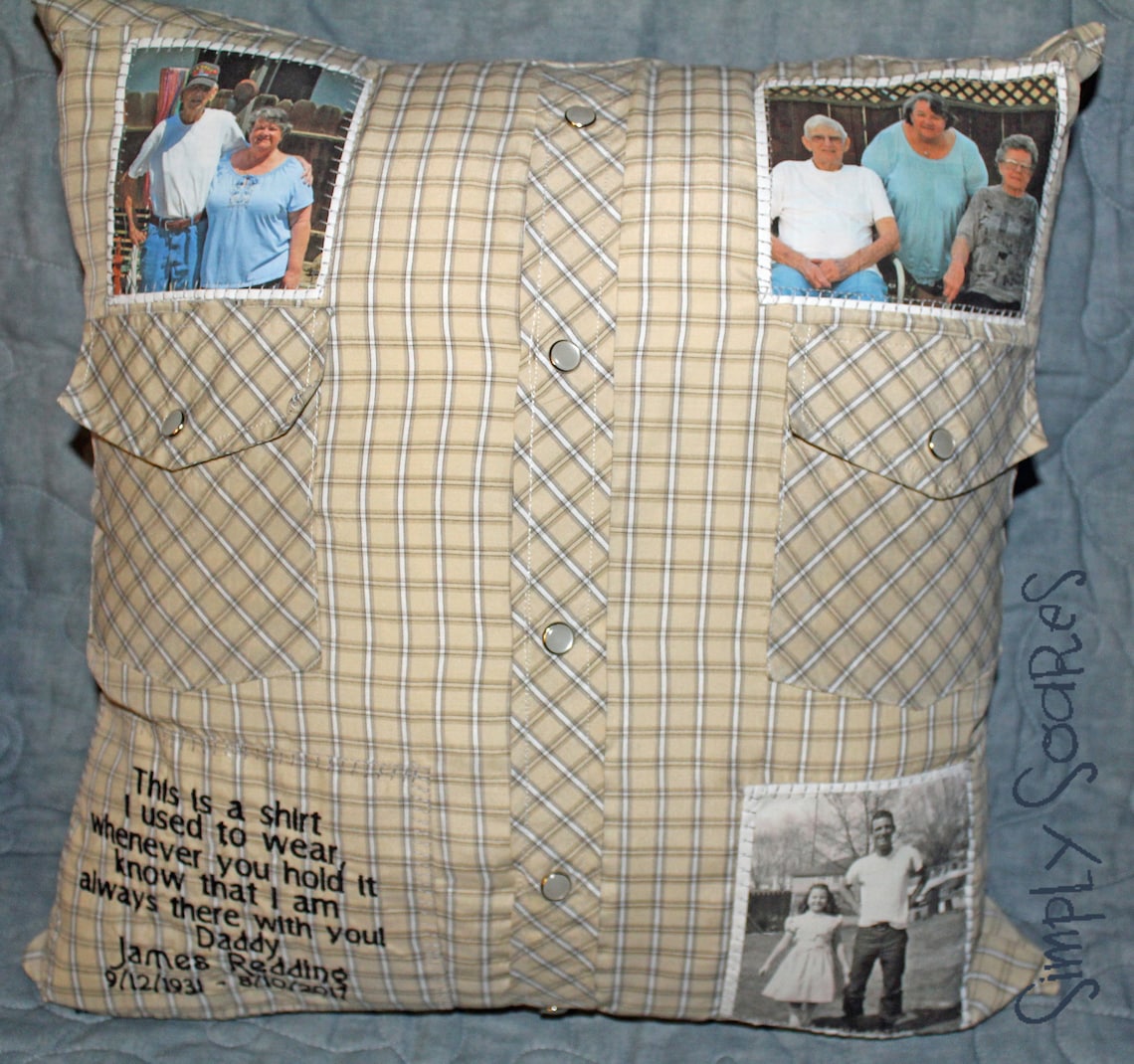 Memory Pillow Custom Made - Etsy